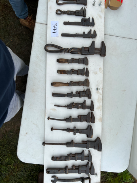 Lot 341 - Vintage Wrench Display | AuctionsPlus