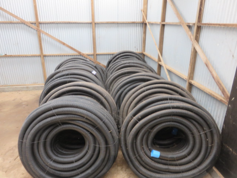 Lot 29 - New 2x Drainage Coil 100mm X 100m | AuctionsPlus