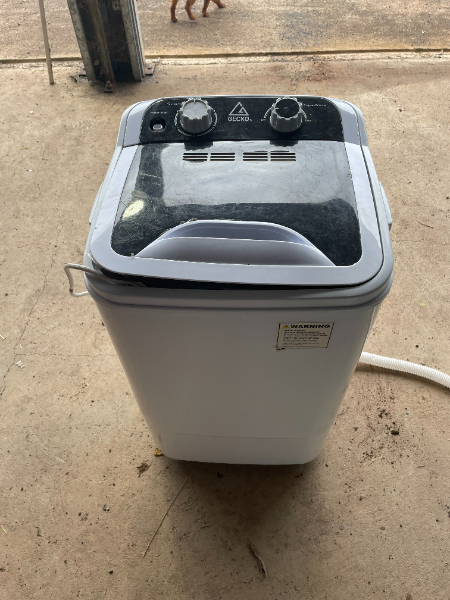 Lot 43 - Small portable camping washing machine and camping gear ...