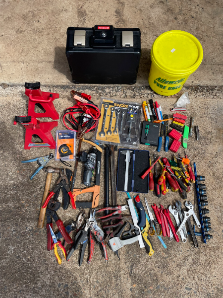 Lot 71 - Box of tools, and more! | AuctionsPlus