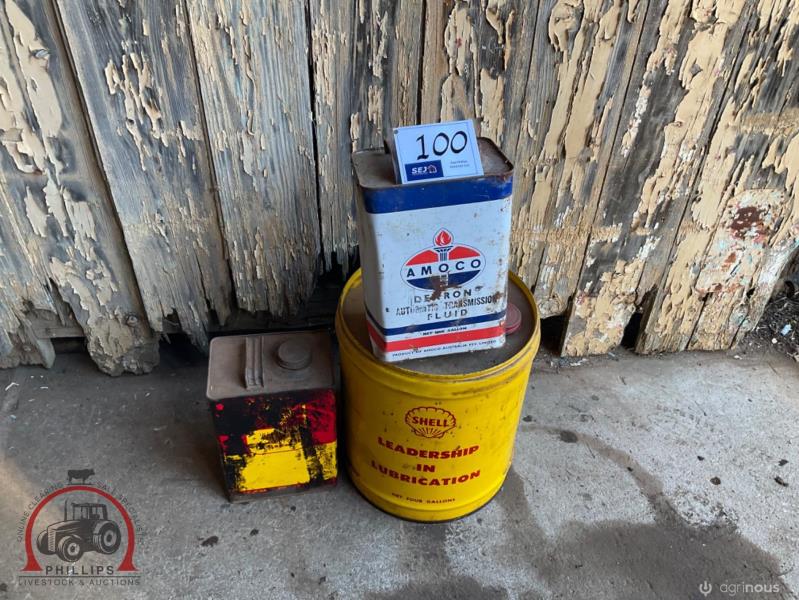Lot 100 - Assorted cans (3) 2 Shell 1 Amoco | AuctionsPlus