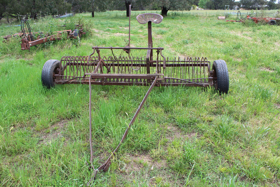 Lot 246 - Modified Horse Drawn Stick Rake | AuctionsPlus
