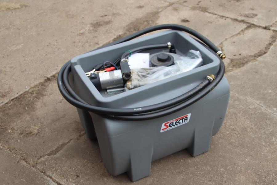 Lot 74 - Silvan 100lt Diesel tank with 12v pump | AuctionsPlus