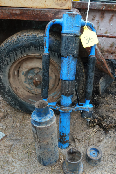 Lot 36 - Air driven post driver with attachment | AuctionsPlus