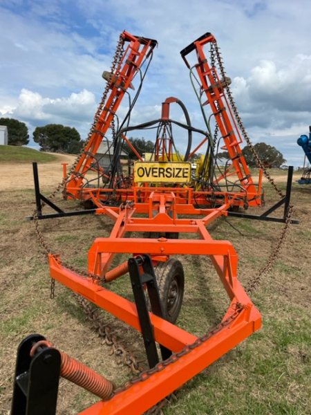 Lot 24 - Brookfield 60ft Prickle Chain with grass seed sowing mechanism ...