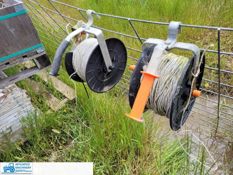 Lot 299 - 2 x Electric Fence Reels (with hot wire) | AuctionsPlus