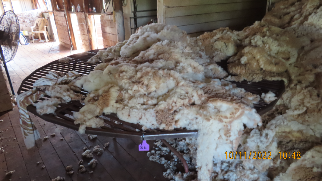 Lot 36 - Wool Table | AuctionsPlus