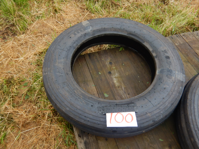 Lot 100 - New Tri - Rib 7.00 x 20 Tractor Tyre | AuctionsPlus