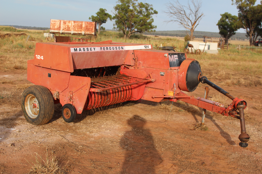Lot 110 - Massey Ferguson 124 Small Square Baler | AuctionsPlus