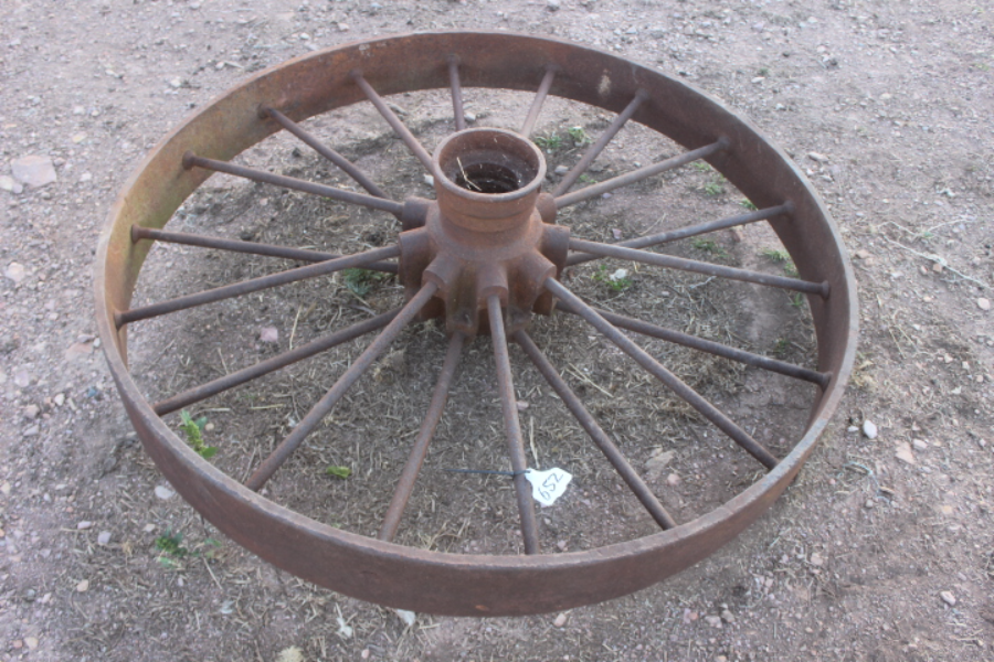 Lot 652 - Solid Steel Wheel | AuctionsPlus