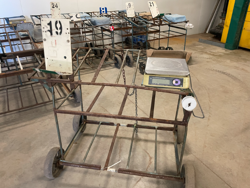 Lot 14 - 10 picking trolleys with electric scales | AuctionsPlus