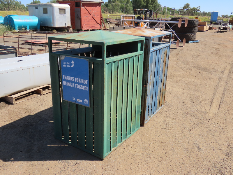 Lot 56 - 2 Steel Bin Covers | AuctionsPlus