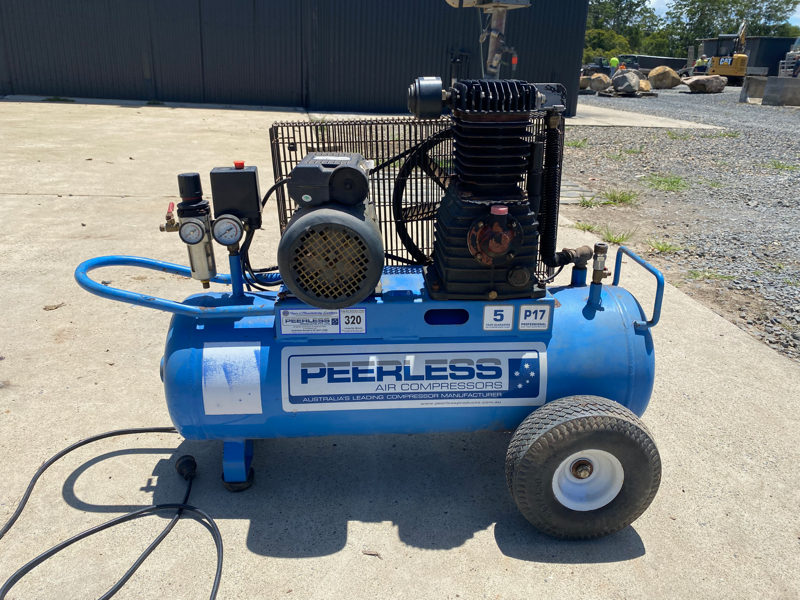 Lot 163 - Peerless P17 240v air compressor | AuctionsPlus