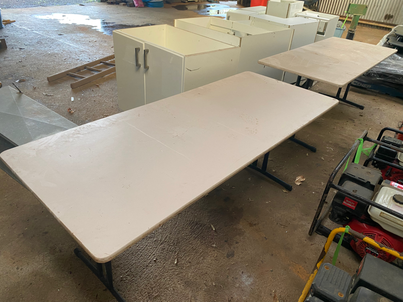 Lot 177 - 2 x Sebel folding/trestle tables (no reserve) | AuctionsPlus