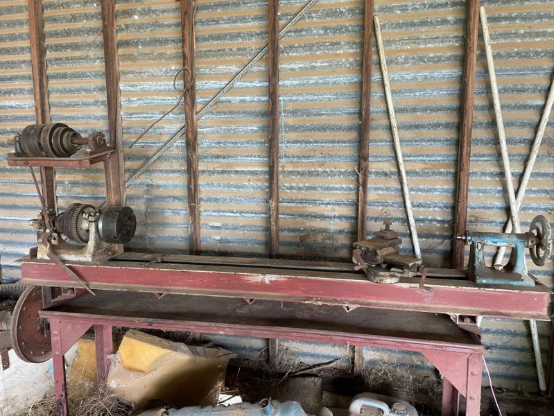 Lot 55 - Belt driven Lathe | AuctionsPlus