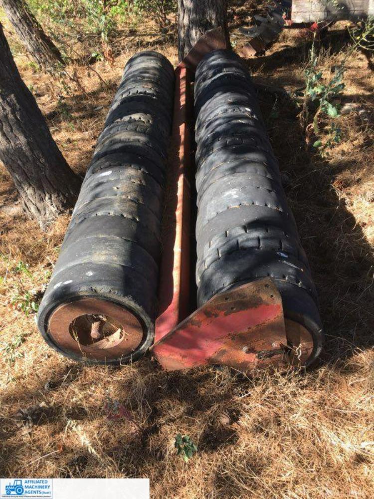 Lot 134 - 2x 10ft Solid 'Fork Lift' Tyre Rollers | AuctionsPlus