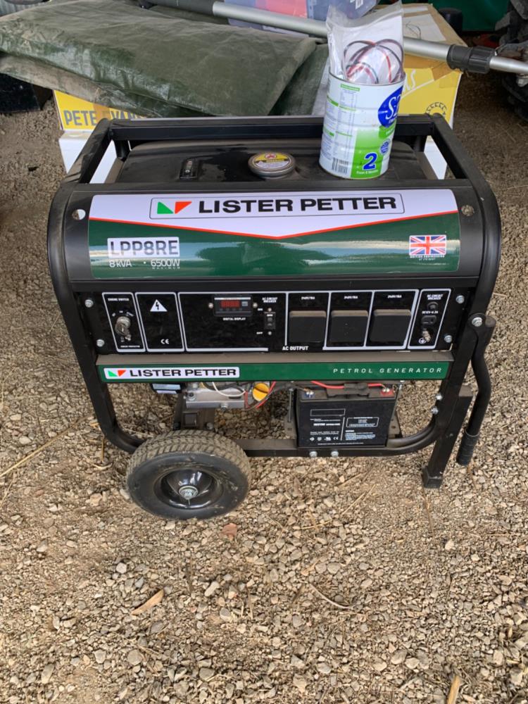 Lot 162 - Lister petter 8kva generator | AuctionsPlus