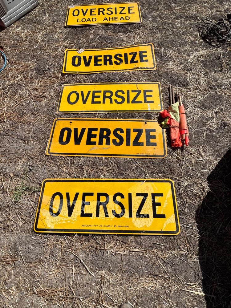 Lot 159 - Oversize signs & flags | AuctionsPlus