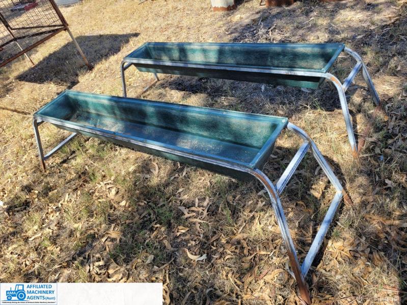 Lot 30 - 2x Polymaster 1.8m Feed Troughs | AuctionsPlus