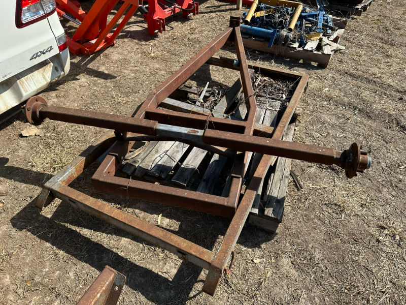 Lot 50 - SMALL TRAILER FRAME WITH AXEL | AuctionsPlus