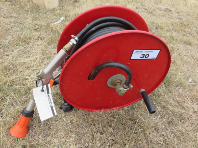 Lot 30 - Hose Reel & Gun | AuctionsPlus