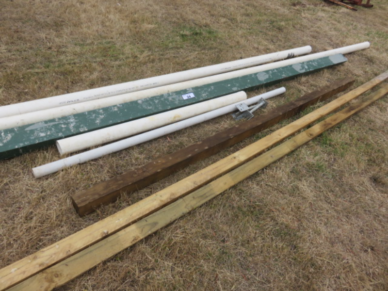 Lot 34 - Timber & PVC Pipe | AuctionsPlus