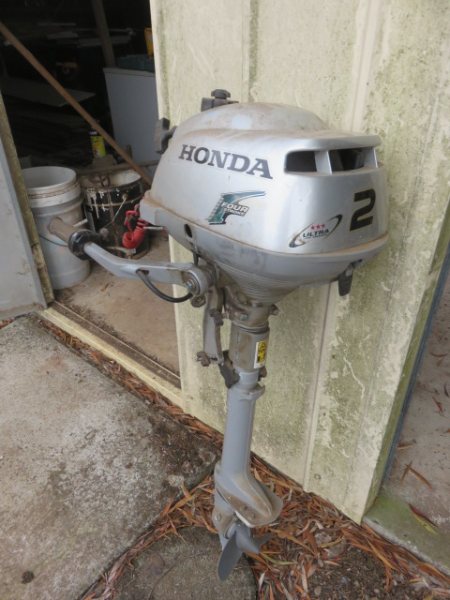 Lot 139 - Honda 2hp 4 Stroke Outboard Engine | AuctionsPlus