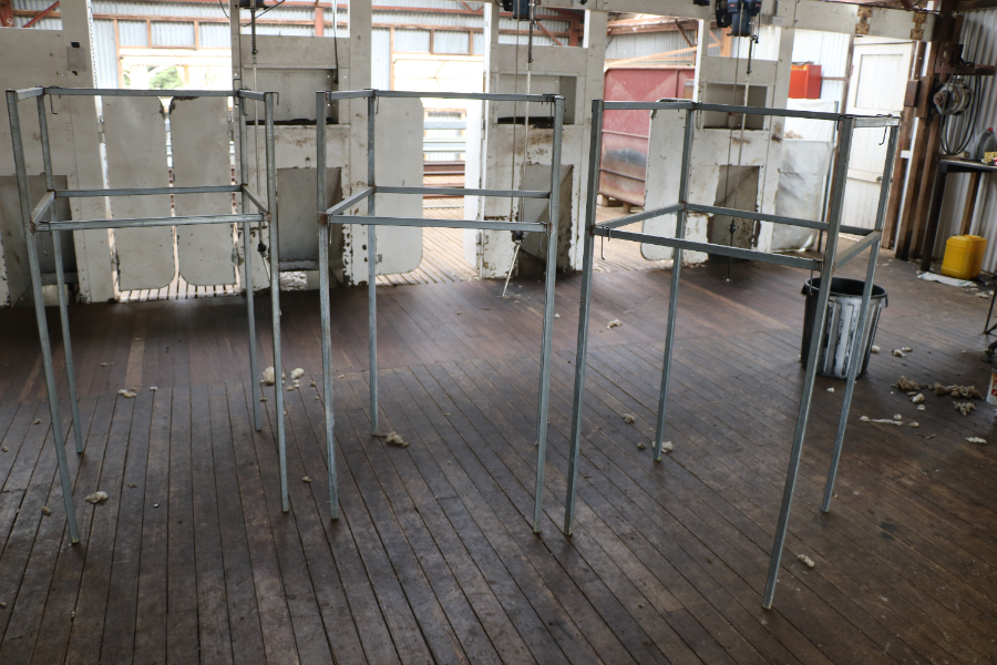 Lot 25 - Woolshed wool pack holders (3) | AuctionsPlus