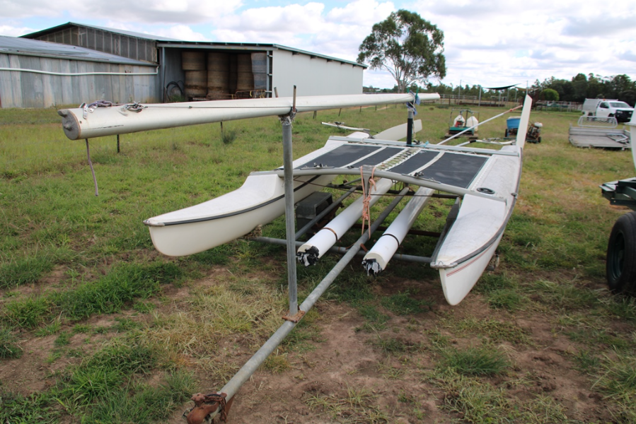 Lot 120 - Maricat catamaran on trailer | AuctionsPlus