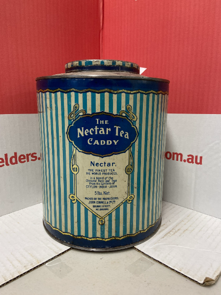 Lot 85 - nectar tea caddy round 5lb | AuctionsPlus
