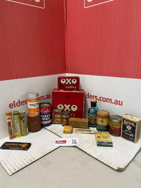 Lot 116 - small vintage food packages | AuctionsPlus