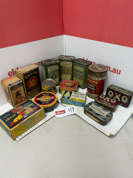 Lot 117 - small vintage food packages | AuctionsPlus