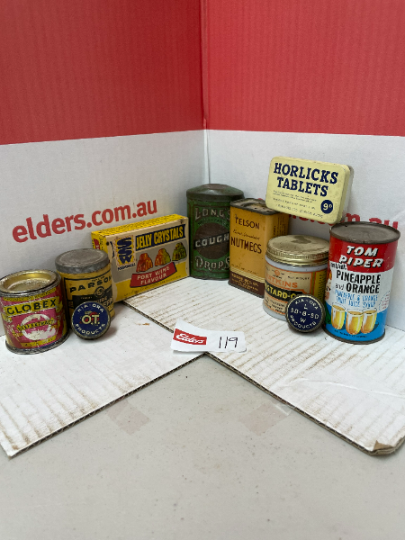 Lot 119 - small vintage food packages | AuctionsPlus