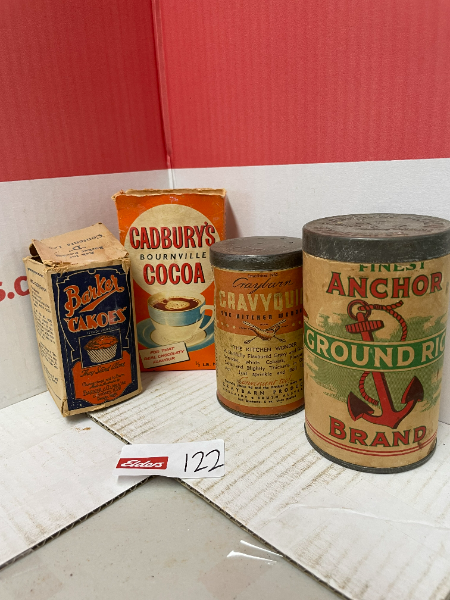 Lot 122 - small vintage food packages | AuctionsPlus