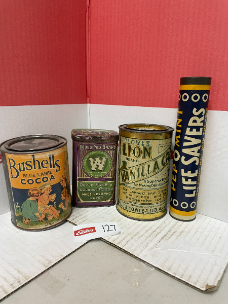 Lot 127 - small vintage food packages | AuctionsPlus