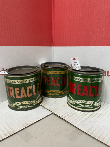 Lot 155 - 3x the colonial sugar refining co treacle tins 1lb | AuctionsPlus