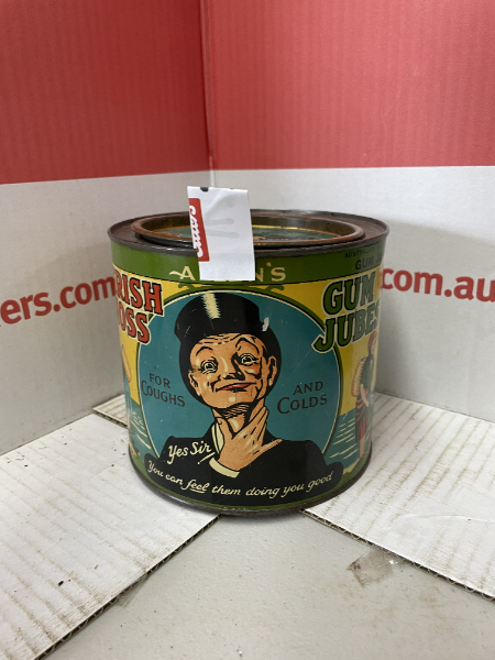 Lot 271 - allens irish moss gum jubes tin | AuctionsPlus
