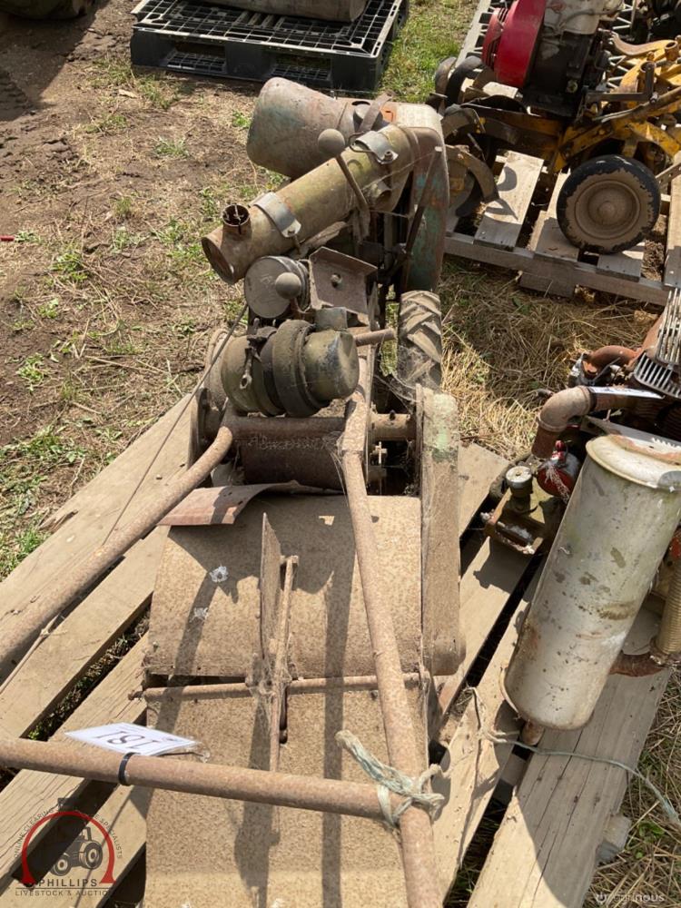 Lot 181 - Land Master Mark 20 engine, rotary hoe, | AuctionsPlus