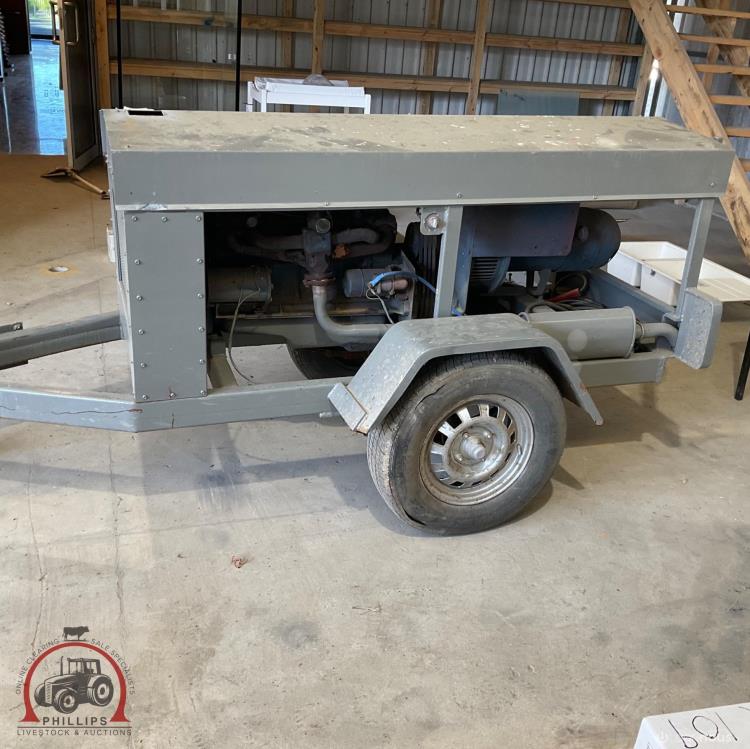 Lot 4 - Trailing welder/generator, Holden 186 motor | AuctionsPlus