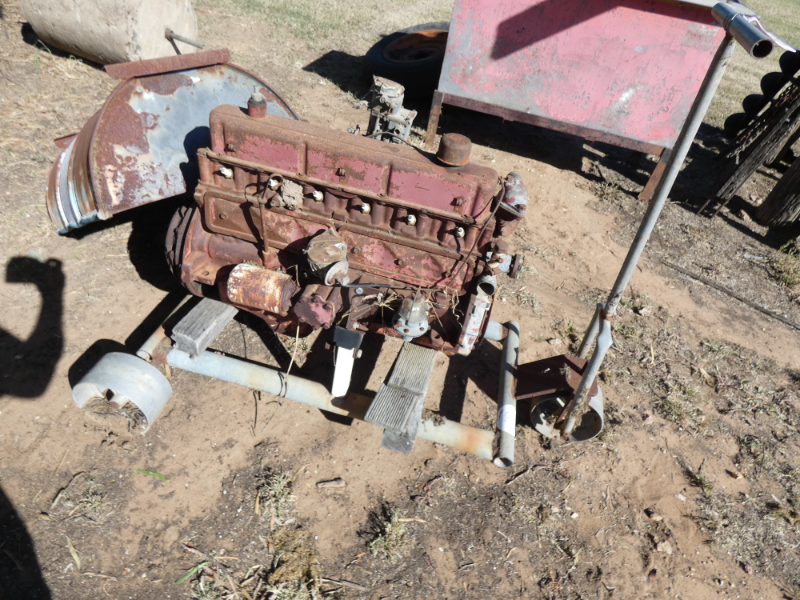 Lot 83 - Holden Red Motor On Frame | AuctionsPlus