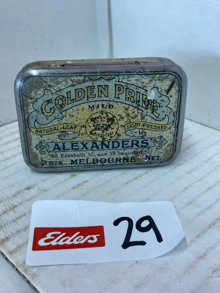 Lot 29 - Golden Pride Alexanders Tin | AuctionsPlus
