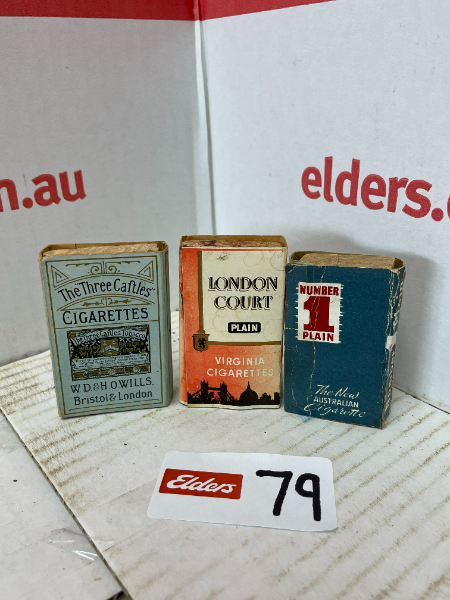 Lot 79 - The Three Caftles, London Court & Number 1 plain Cigarettes ...