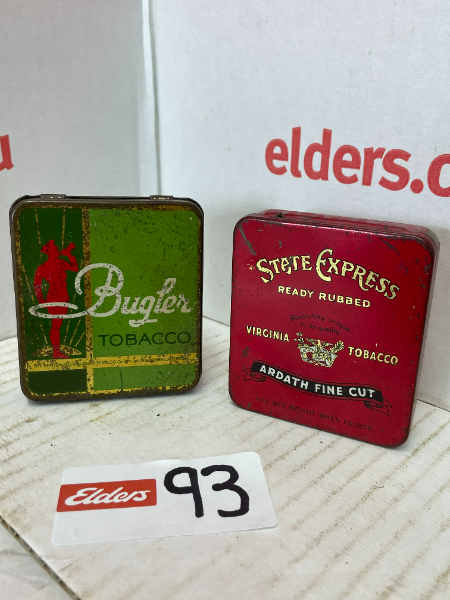 Lot 93 - Bugler & State Express Tobacco Tins | AuctionsPlus