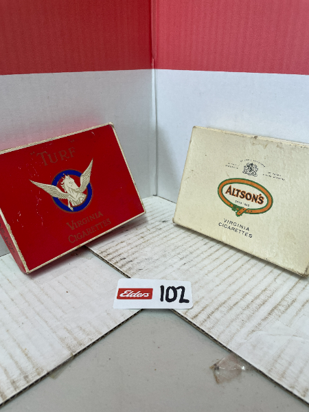 Lot 102 - Turf Virginia & Alton's Virginia cigarette boxes | AuctionsPlus