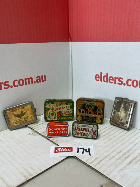 Lot 174 - 6x Assorted Tins | AuctionsPlus