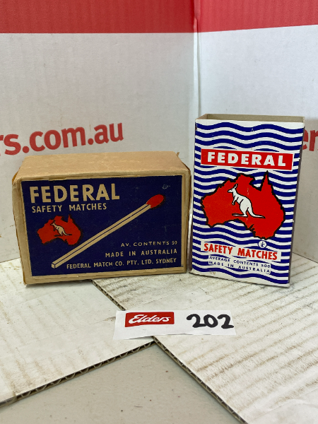 Lot 202 - 2x Full Federal Safety Matches packets | AuctionsPlus