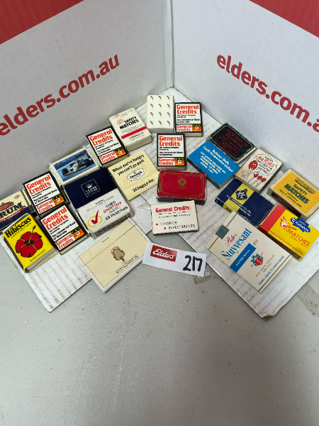 Lot 217 - 23x match packets (some full) | AuctionsPlus