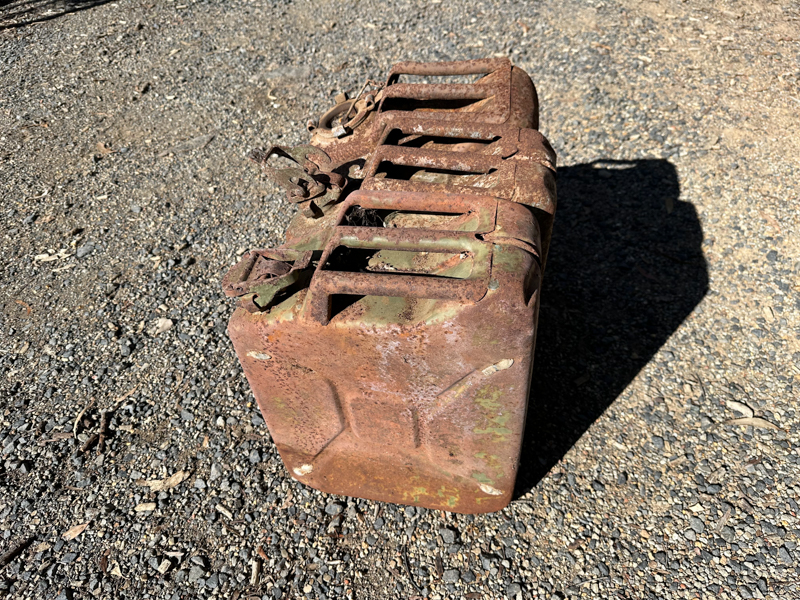 Lot 101 - 3 x Vintage Jerry Cans | AuctionsPlus