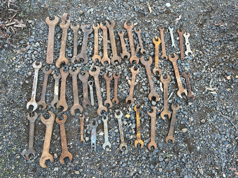 Lot 129 - Variety of old spanners | AuctionsPlus