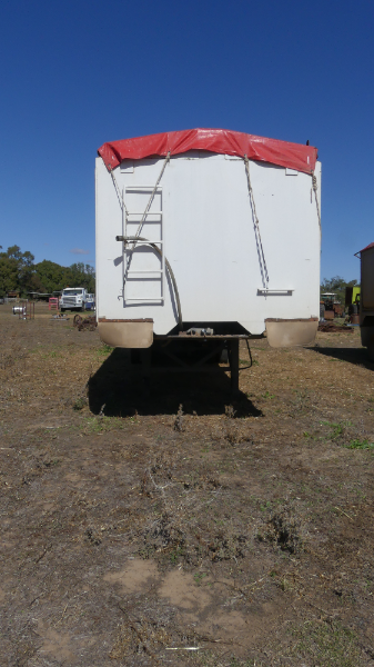Lot 10 - Highgate 1984 tip over axle steel tipping trailer | AuctionsPlus